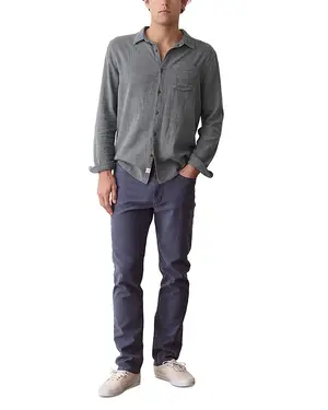 Marine Layer Five Pocket Flex Terry Slim Straight Pants - True Navy