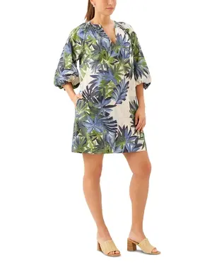 Karen Kane Cotton Puffed Sleeve Peasant Dress