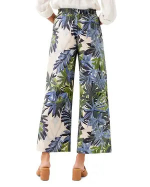 Karen Kane Printed Cotton Drawstring Ankle Pants
