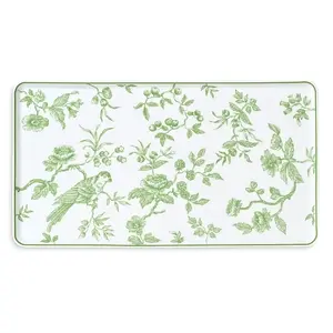 Bernardaud Porcelain Bird Motif Rectangular Platter - Albertine
