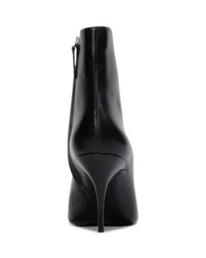 BLACK SUEDE STUDIO Snip Toe Leather Ankle Boots