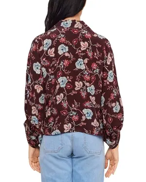 Karen Kane Blouson Sleeve Tie Front Top