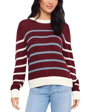 Karen Kane Striped Crewneck Sweater - Multi