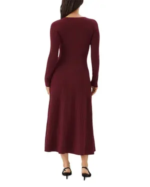 Karen Kane Ribbed Midi Sweater Dress
