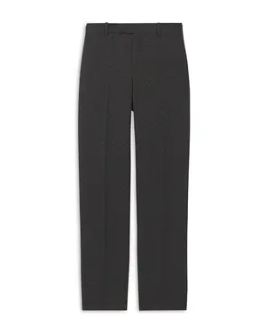 Alexander McQueen Skull Jacquard Tailored Trousers - Brown