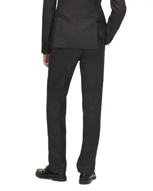 Alexander McQueen Skull Jacquard Tailored Trousers