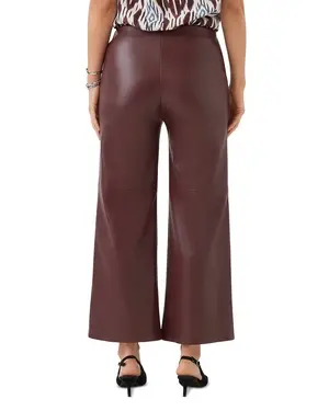 Karen Kane Faux Leather Pull-on Ankle Pants