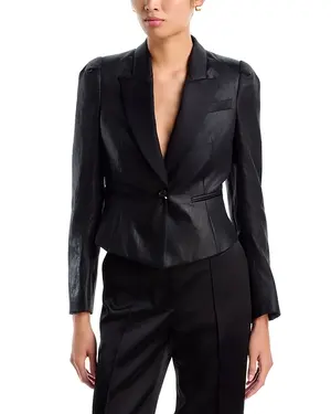 ALEXANDER MCQUEEN Linen Short Blazer