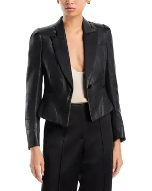 Alexander McQueen Linen Short Blazer
