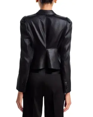 Alexander McQueen Linen Short Blazer