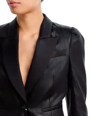 Alexander McQueen Linen Short Blazer