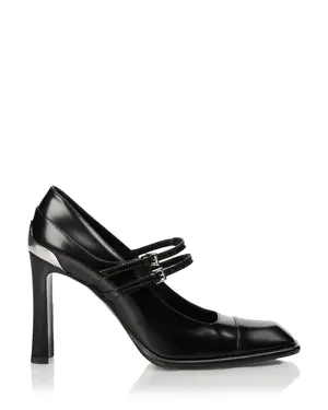 Alexander McQueen Leather Mary Jane Pumps