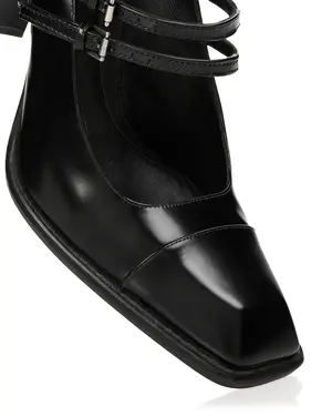 Alexander McQueen Leather Mary Jane Pumps