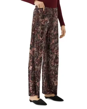 Karen Kane Velvet Burnout Wide Leg Pants