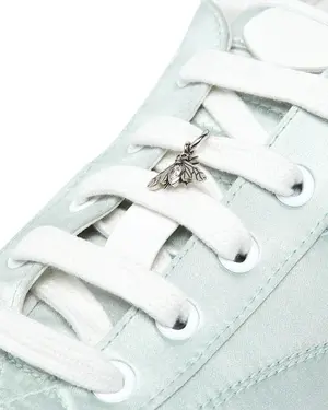Alexander McQueen Satin Sneakers - Dark Green