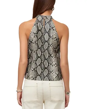 Fifteen Twenty Alexis Faux Leather Halter Top