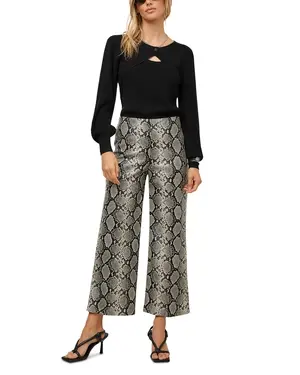 Fifteen Twenty Kelly Faux Leather Cropped Pants