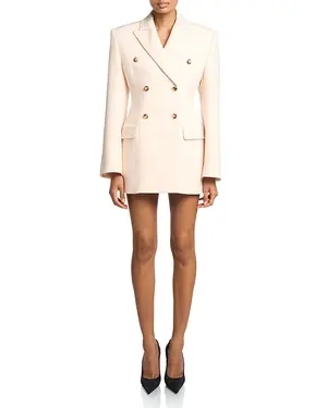 Wardrobe.NYC Double Breasted Contour Blazer - Shell