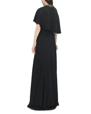 Alexander McQueen Bugle Bead & Crystal Cape