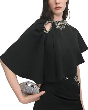 Alexander McQueen Bugle Bead & Crystal Cape