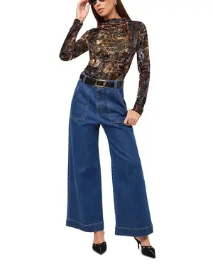 Fifteen Twenty Khami Velvet Burnout Top