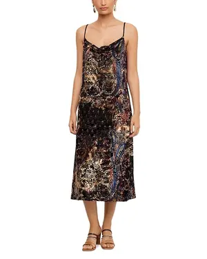 Fifteen Twenty Krissa Drape Front Midi Dress