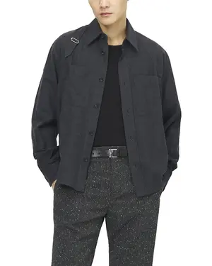 Alexander McQueen Harness Pocket Overshirt - Charcoal