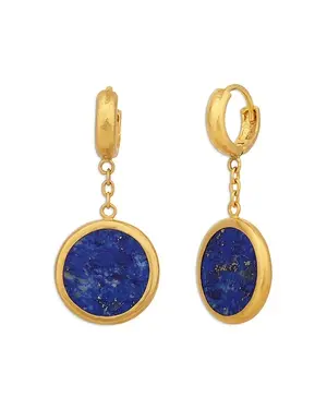 Gurhan 22k & 24k Yellow Lapis Lazuli Drop Earrings