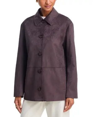 Velvet By Graham & Spencer Wendolyn Long Jacket - Mole Brown