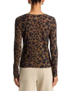Velvet By Graham & Spencer Galenna Cotton Long Sleeve Tee