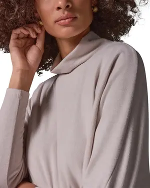 DONNA KARAN WEEKEND Brushed Jersey Dolman Sleeve Top