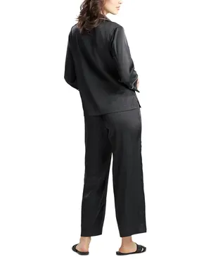 Natori Satin Essentials Notched Collar Pajama Set
