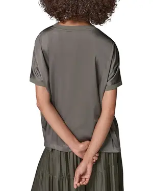 DONNA KARAN WEEKEND Short Dolman Sleeve Top - Sage