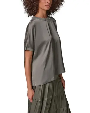 DONNA KARAN WEEKEND Short Dolman Sleeve Top - Sage