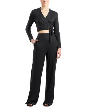 Natori Wide Leg Pants - Black