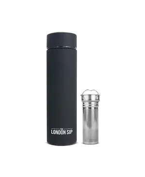 THE LONDON SIP Infuser Bottle, 16 Oz Black