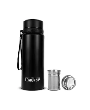 THE LONDON SIP Infuser Bottle, 25 Oz - Black