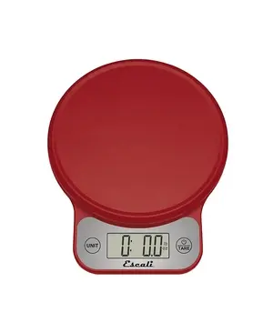 ESCALI Telero Digital Kitchen Scale, 7.62 L X 6.1 W X 1.28 H - Red