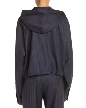 Acne Studios Wool Hooded Button Front Top