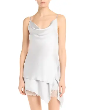 Acne Studios Shiny Satin Tank Top - Ice Blue