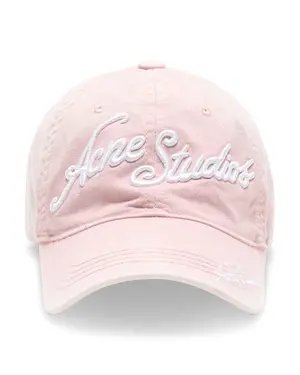 Acne Studios Logo Baseball Cap - Faded Pink