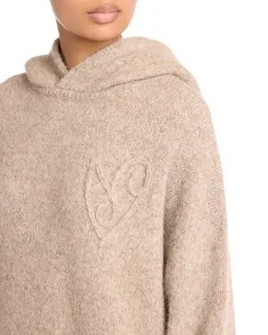 Acne Studios Layered Look Wool Blend Hoodie