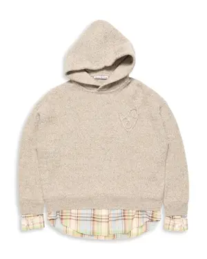 Acne Studios Layered Look Wool Blend Hoodie
