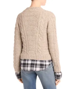 Acne Studios Cable Knit Cardigan Sweater