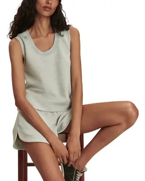 Varley Cambrie Scoop Neck Tank Top - Mint Green