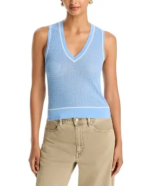 RE/DONE Avery V Neck Vest