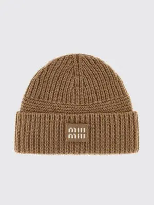 Miu Miu Hat Camel - Brown