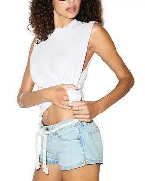 RE/DONE Susan Cotton Muscle Tee - Optic White