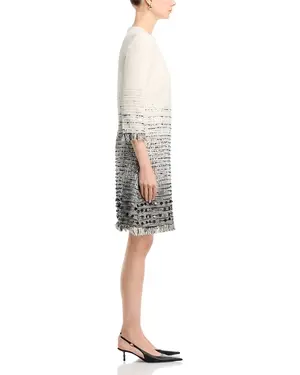 Rickie Freeman For Teri Jon Ombre Tweed Dress