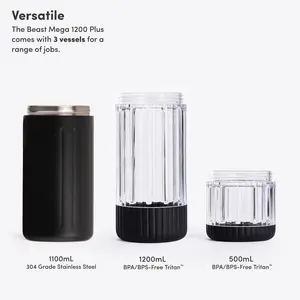 BEAST Mega 1200 Stainless Steel Blender - Black